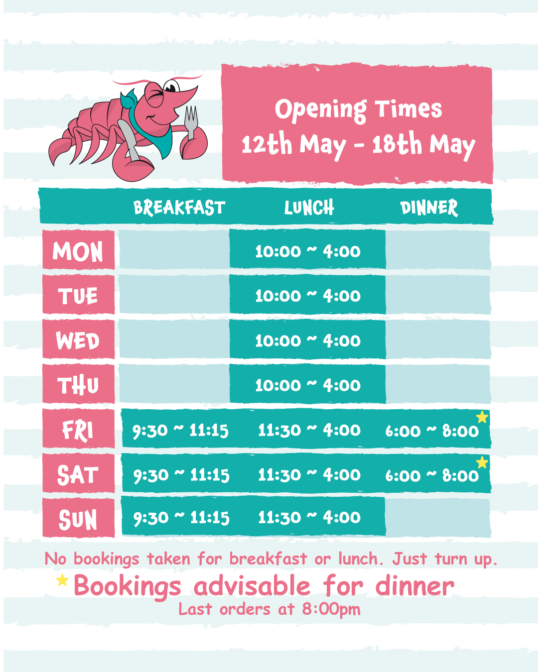 The Winking Prawn – Venues on the south coast of England